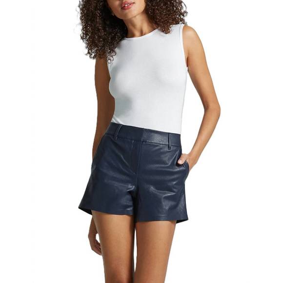Commando | Shorts | New Commando Faux Leather Tailored Short In Navy ...
